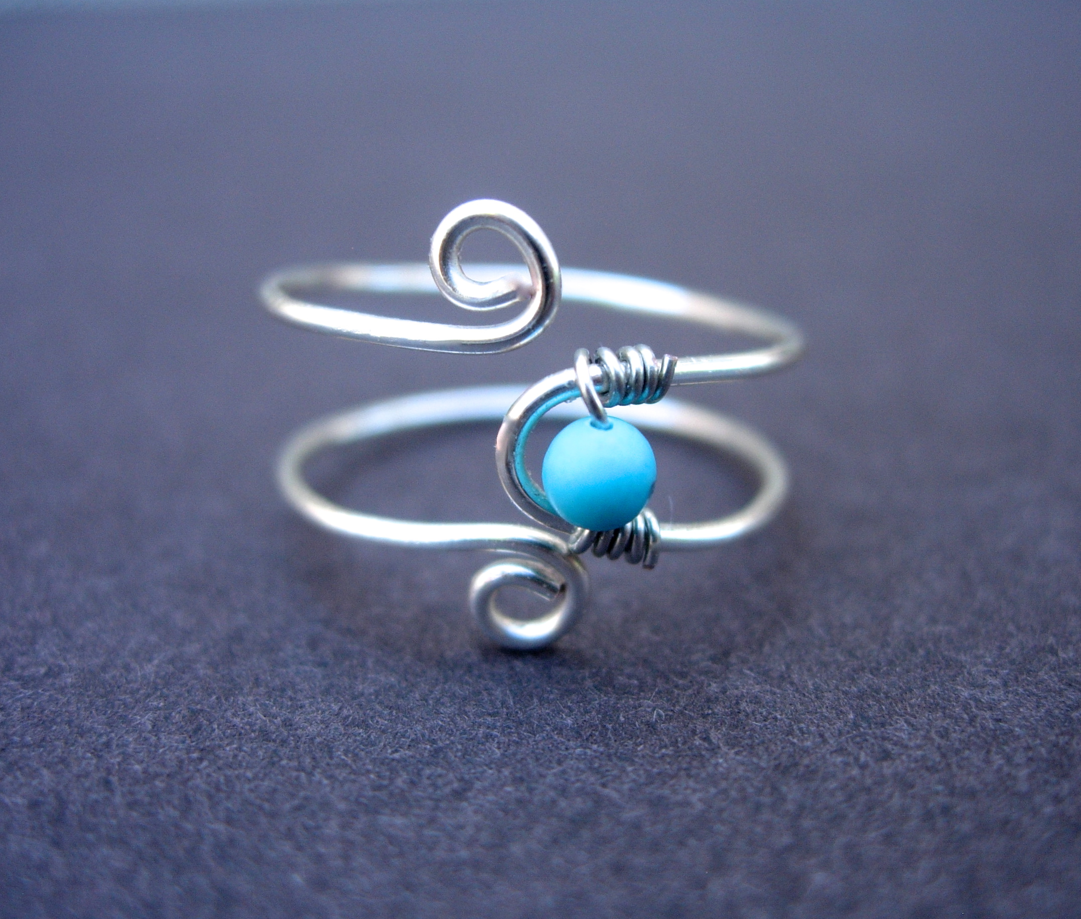 Adjustable Mid Finger, Knuckle, Toe Or Pinky Ring Silver Plated With ...